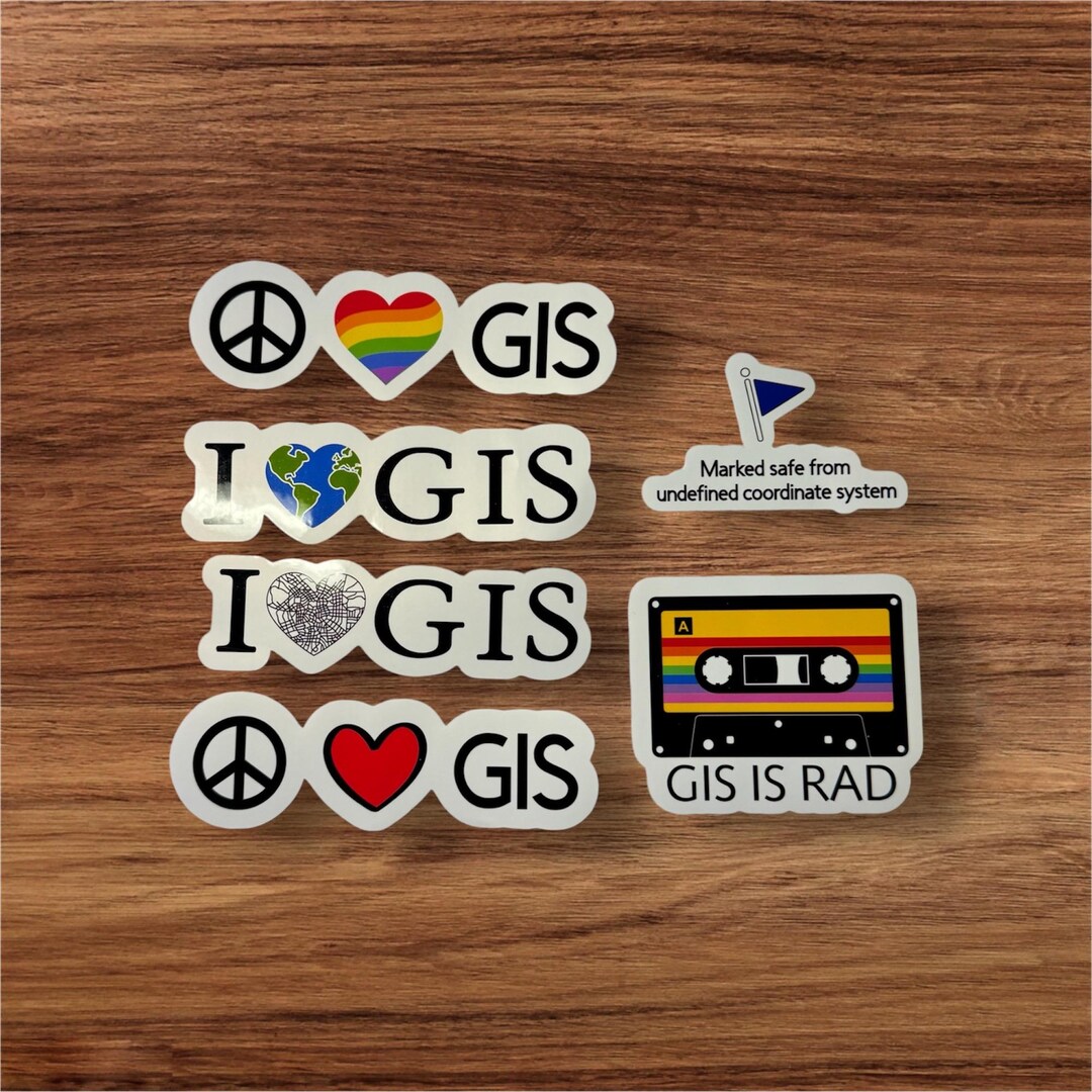 GIS Sticker Set of 30: Bulk Order for GIS Day, User Groups - Etsy