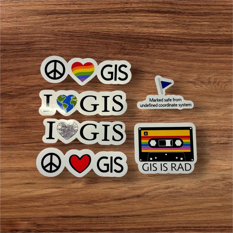 GIS Sticker Set of 30: Bulk Order for GIS Day, User Groups - Etsy