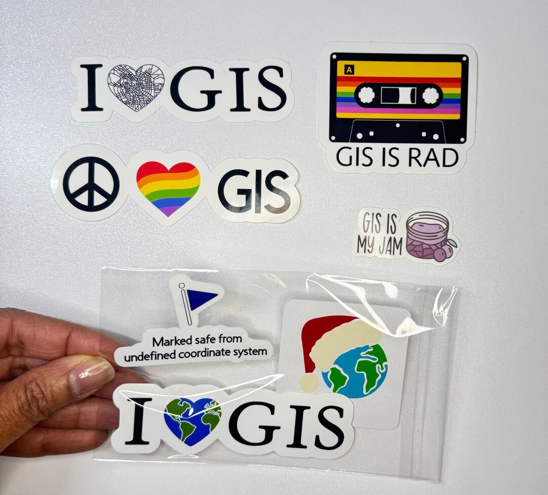 GIS Gift Sticker Set With Personalized Note - Etsy