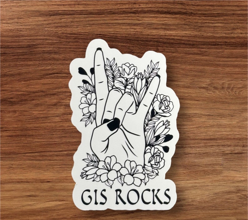 Rock and Roll GIS Rocks Stickers - Etsy