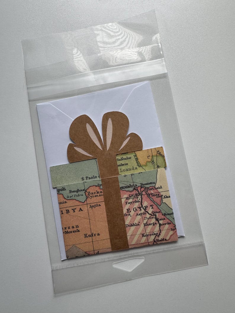 GIS Map Gift Card Holder - Etsy