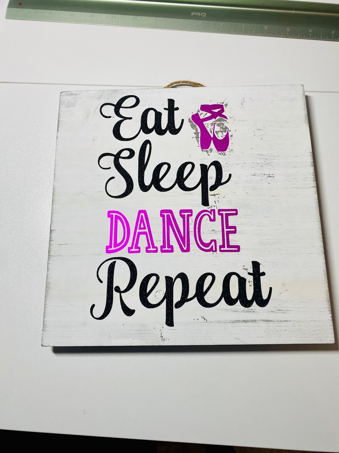 Ballet Dancer Glitter Wooden Sign - Etsy
