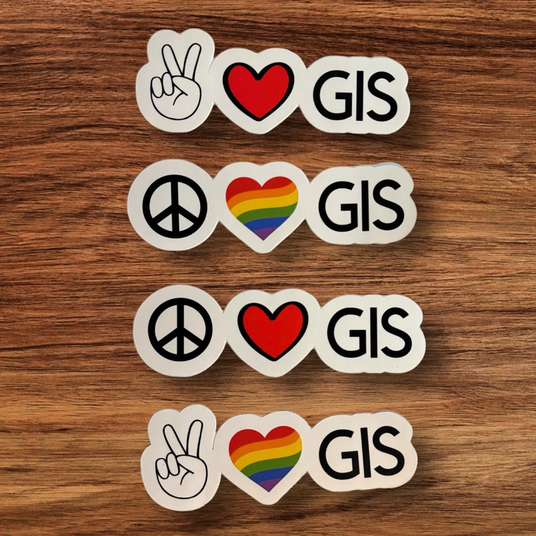 GIS Sticker Bundle - 2 for 10 Stickers - Etsy