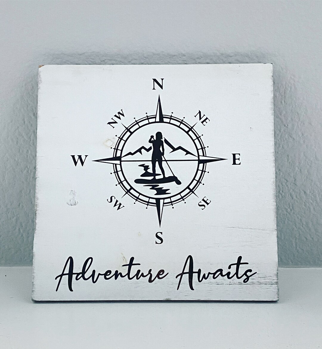 Paddle Board, SUP Wooden Sign, Woman Adventure Gift - Etsy
