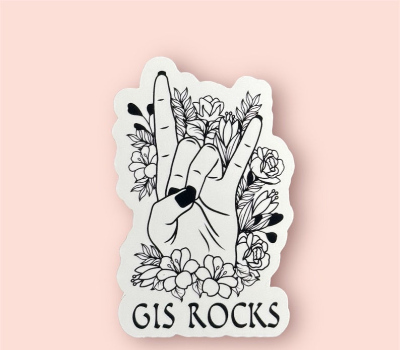 Rock and Roll GIS Rocks Stickers - Etsy