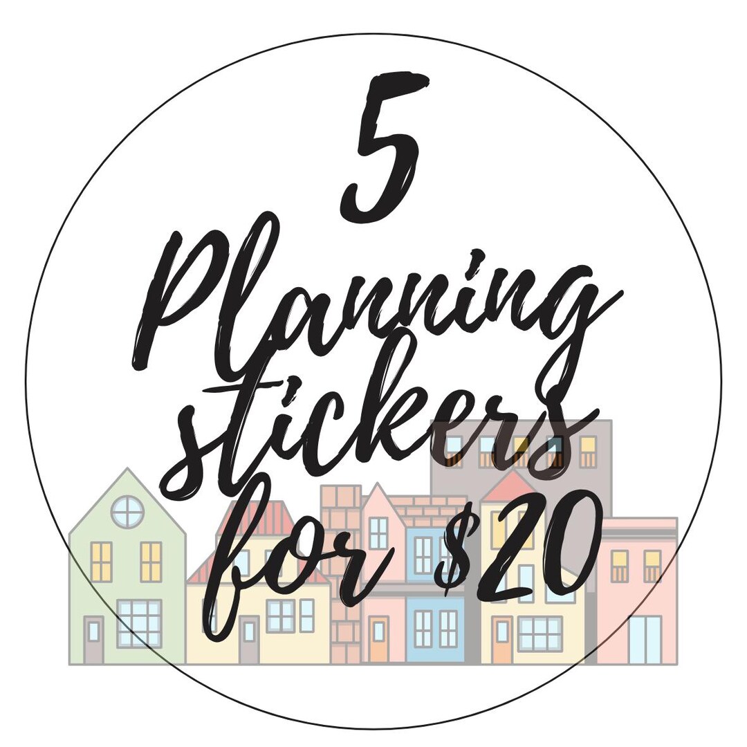 Urban Planning Sticker Set - 5 Stickers - Etsy