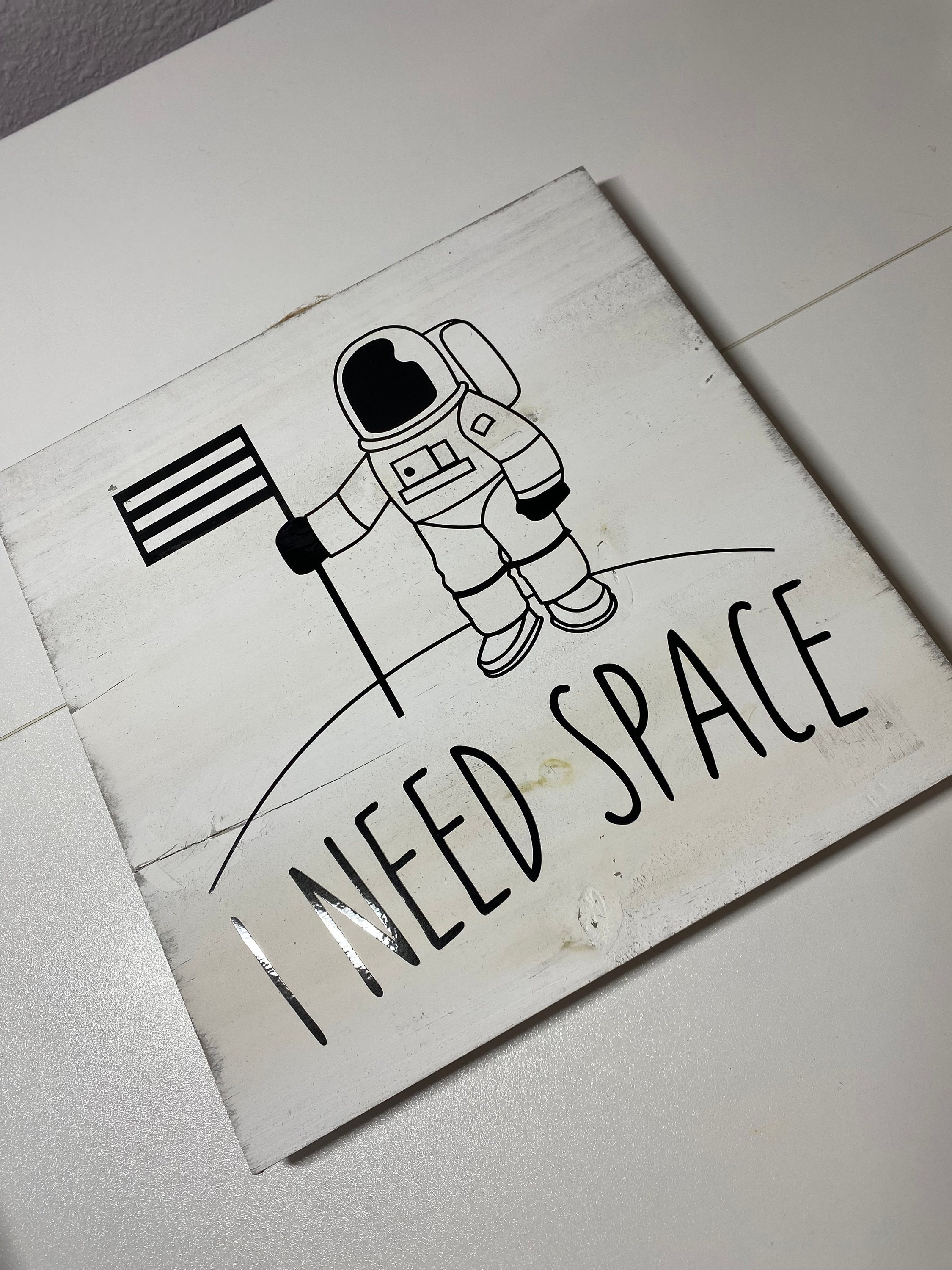 Space Themed Wall Decor - Wooden Sign - Etsy