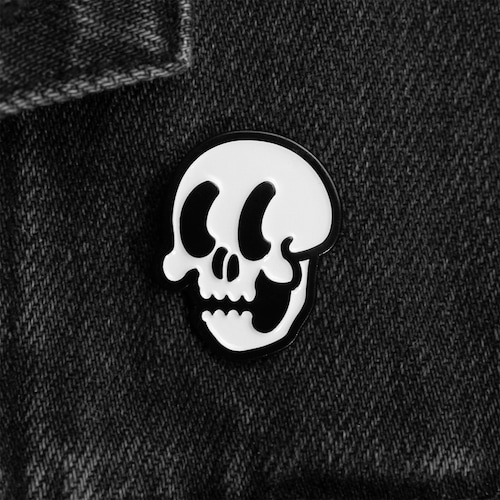 Skull Pin - Etsy