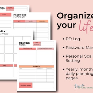 Printable Planner for School-based Therapists | IEP Planner | Special ...