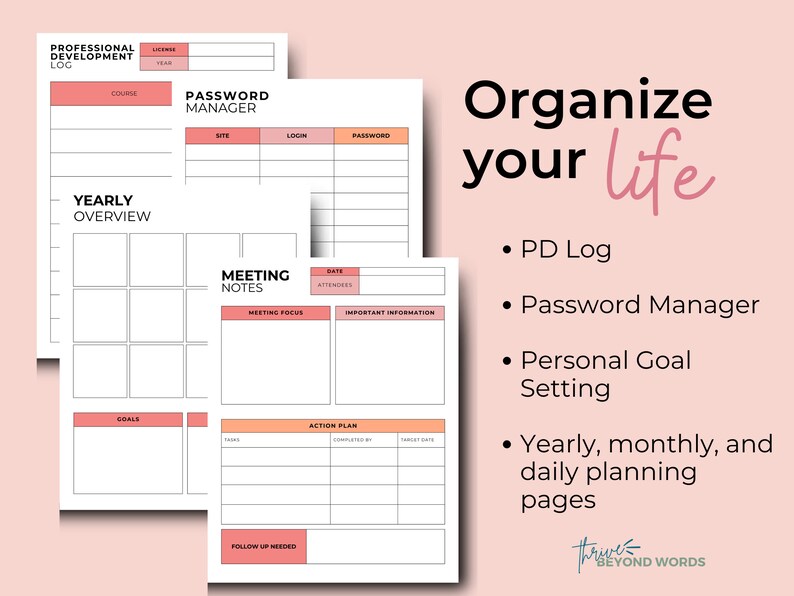 Printable Planner for School-based Therapists | IEP Planner | Special ...