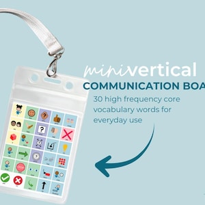 Mini Core Communication Board: Travel AAC Lanyard - Etsy