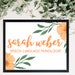 Watercolor Floral Digital Name Print I SLP Gift I SLP Grad - Etsy