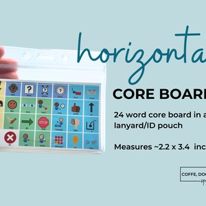 Mini Core Communication Board: Travel AAC Lanyard - Etsy
