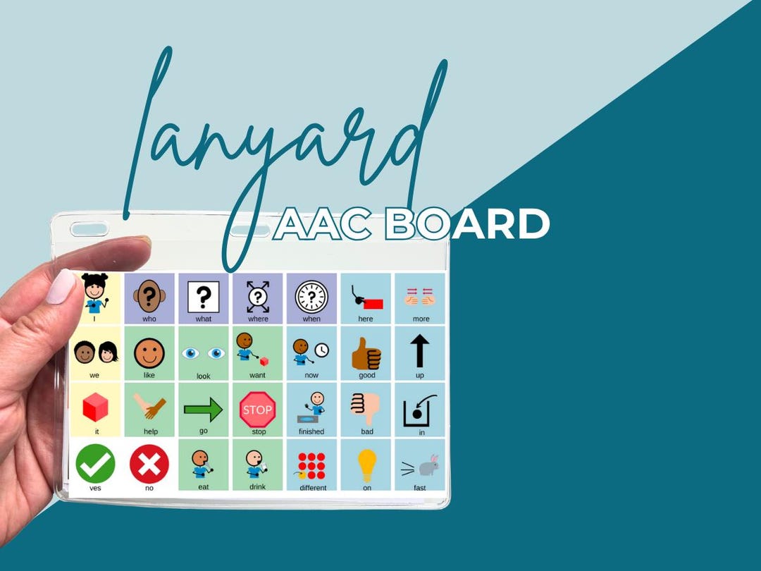 Mini Core Communication Board: Travel AAC Lanyard - Etsy