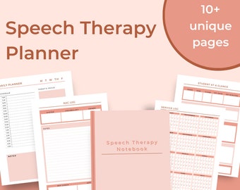 Speech Therapy Planner, Speech Planner, IEP Planner, SLP Planner ...