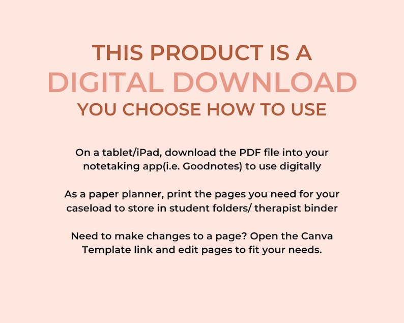 Printable Speech Therapy Planner: SLP IEP Caseload Organizer (digital ...