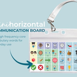 Mini Core Communication Board: Travel AAC Lanyard - Etsy