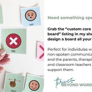 Mini Core Communication Board: Travel AAC Lanyard - Etsy