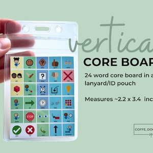 Mini Core Communication Board: Travel AAC Lanyard - Etsy