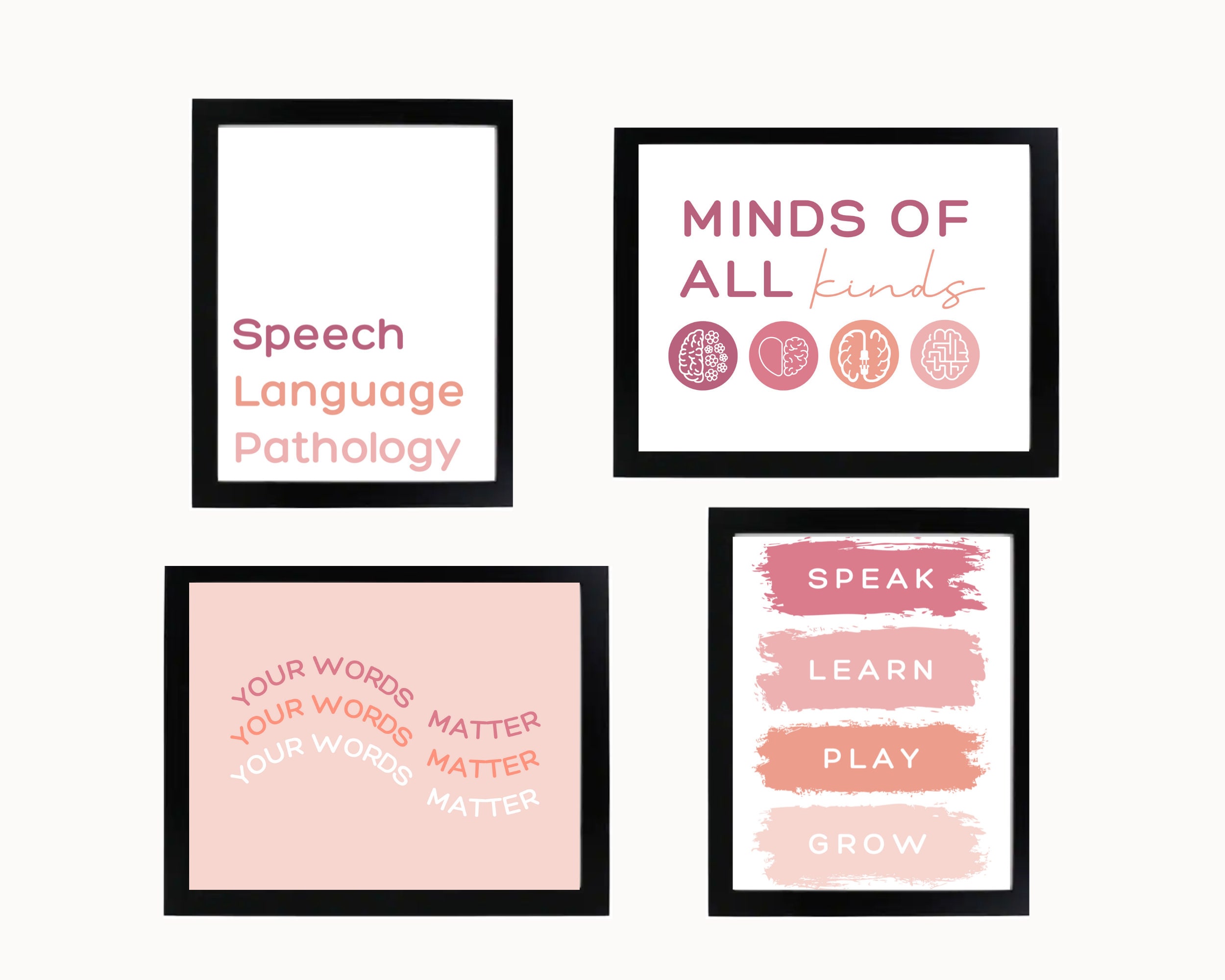 SLP Office Posters Pink Digital Speech Posters Speech - Etsy