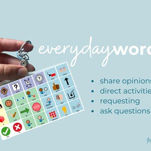 Mini Core Communication Board: Travel AAC Lanyard - Etsy