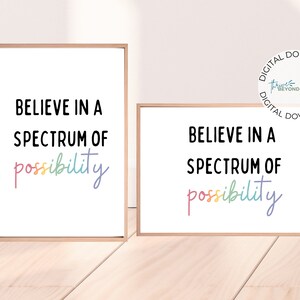 Neurodiversity Poster Set | Embrace Differences Digital Wall Art ...
