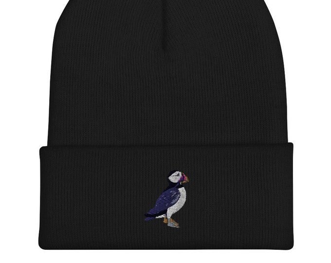Women's Knitted Puffin Bobble Beanie Puffin Beanie Puffin Gloves Puffin ...