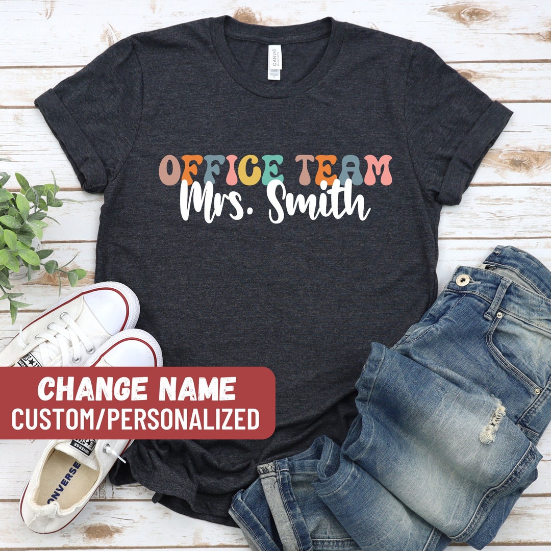 Personalized Front Office Shirt, School Office Staff Tees, Gift for ...