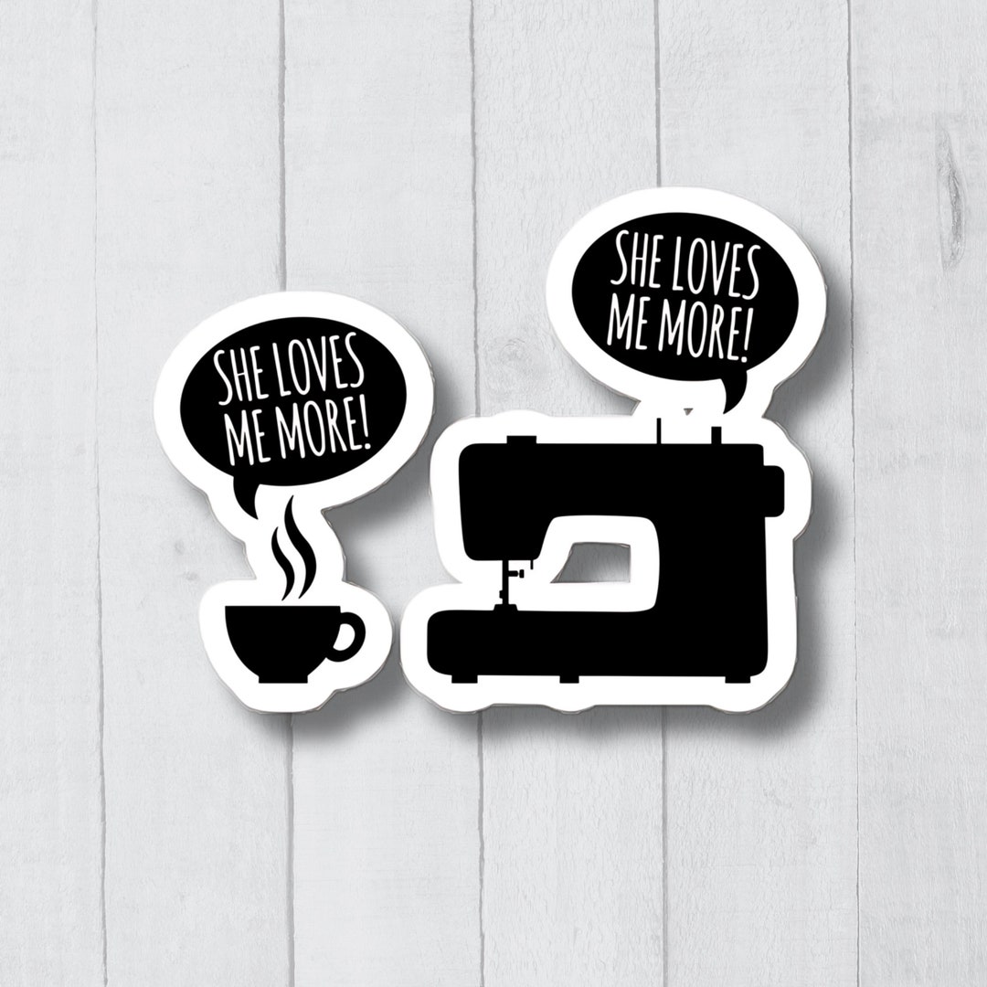 Funny Sewing Stickers, Sewing Machine Sticker, Sewing Machine Decal ...