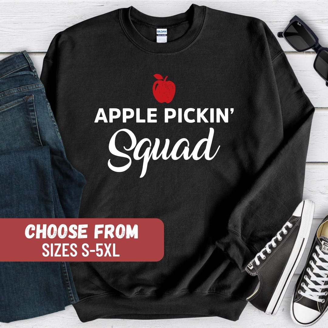 Apple Picking Hooded Sweatshirt, Apple Sweatshirt, Fall Sweatshirt ...