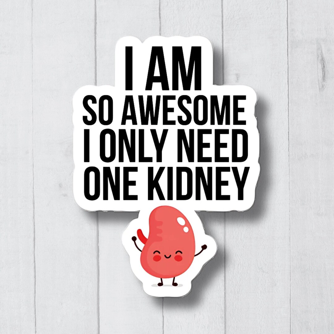 Funny Kidney Stickers, Cute Nurse Stickers, Transplant Stickers ...
