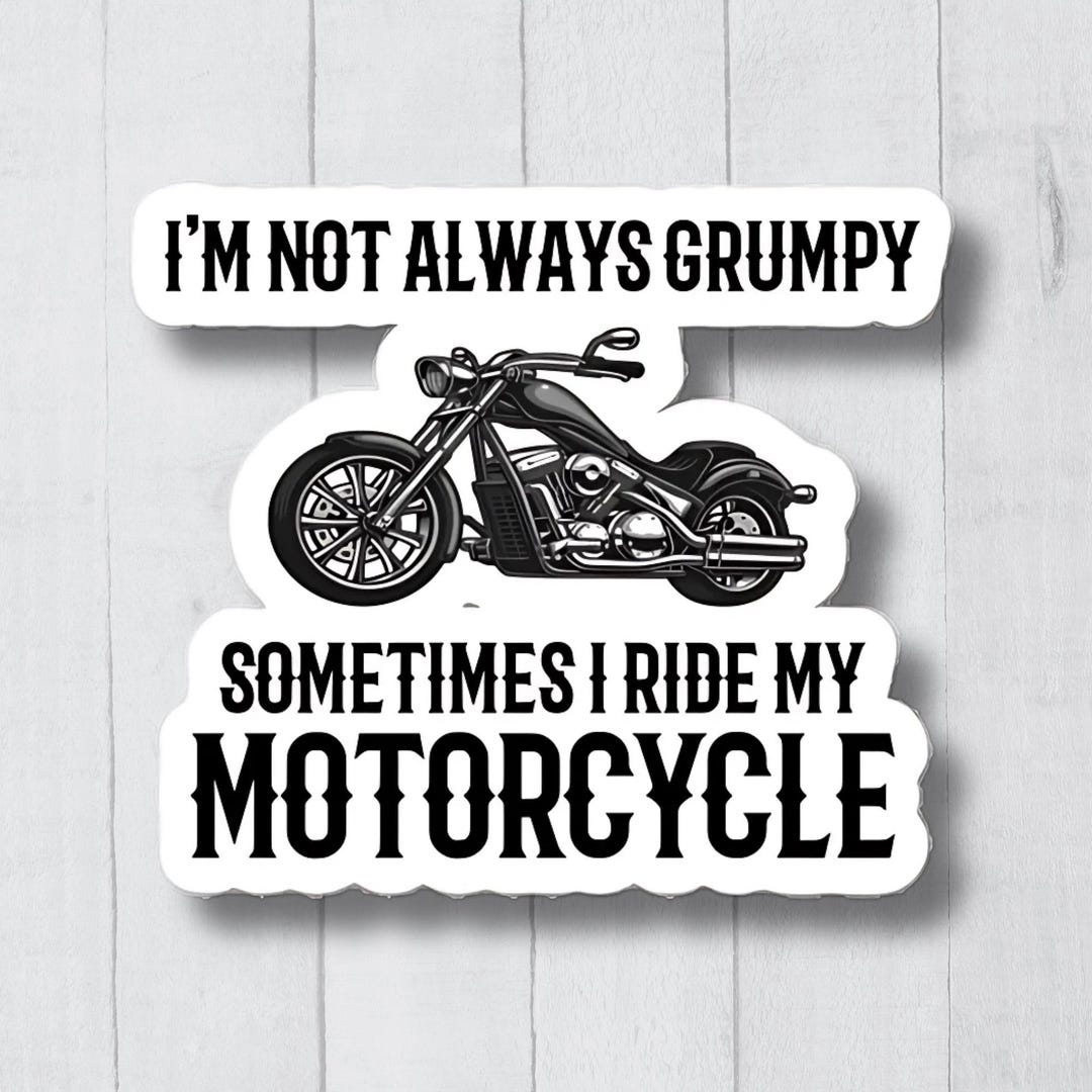Funny Motorcycle Stickers, Motorcycle Decal, Motorcycle Vinyl Stickers ...