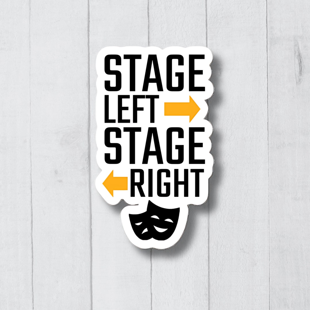 Funny Theater Stickers, Backstage Crew Stickers, Cute Theatre Decal ...