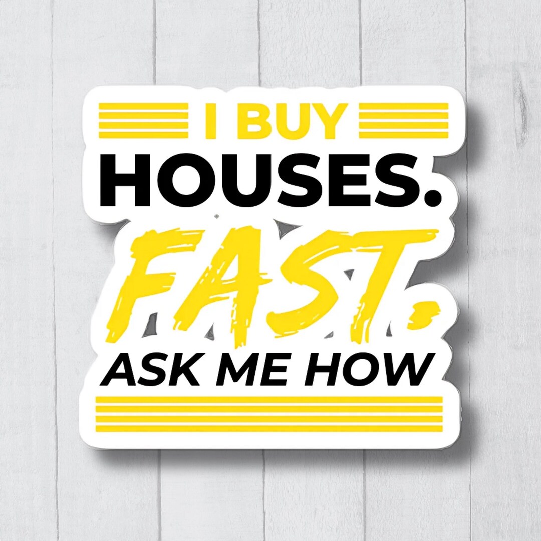 Funny Real Estate Stickers, Investor Sticker, Real Estate Laptop ...