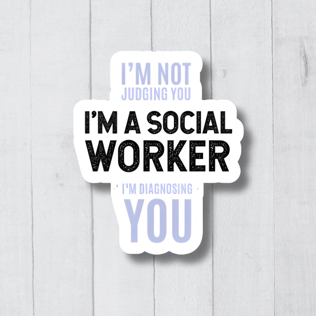 Social Worker Sticker, Mental Health Sticker, LCSW Gift, Social Worker ...