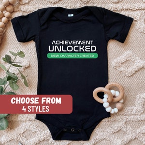 Gamer Baby Announcement, Video Game Baby Bodysuit, Funny Baby Shirts ...
