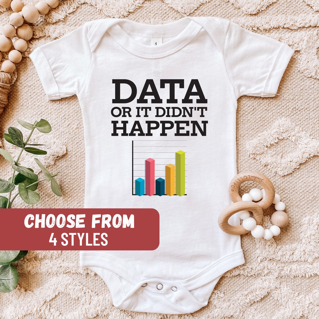 Data Baby Bodysuit, Cute Data Analyst Gift, Scientist Gift, Science ...