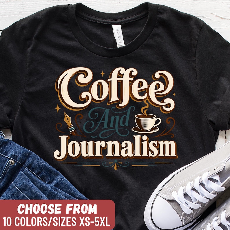 Journalist Shirt, Reporter Graphic Tee, Newsroom Shirt, Writer Humor ...