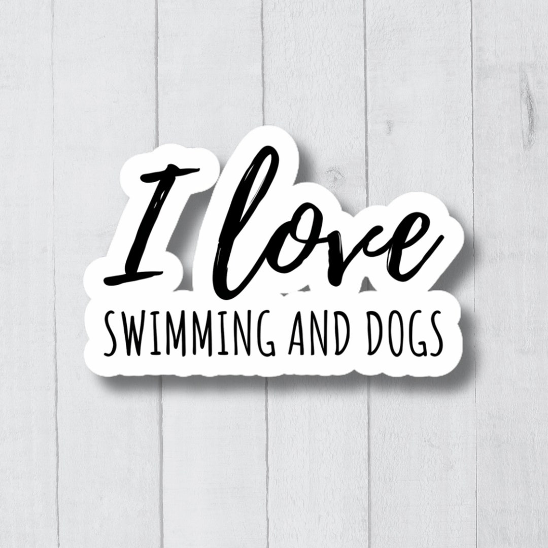 Cute Swim Stickers, Swimming Sticker, Swimming Decal, Swimming Gift ...