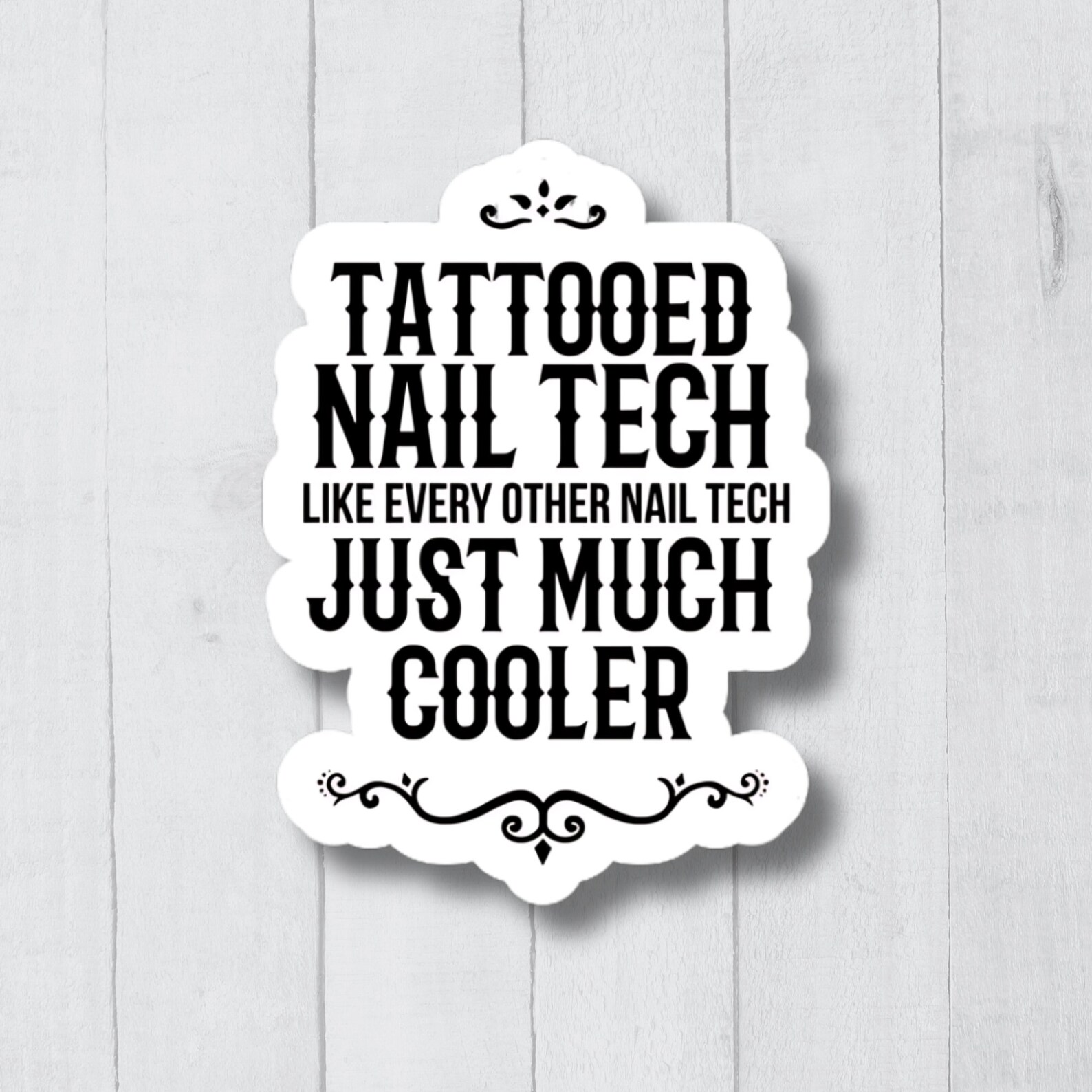 Nail Tech Stickers, Nail Tech Decals, Nail Tech Gift Ideas, Manicure ...