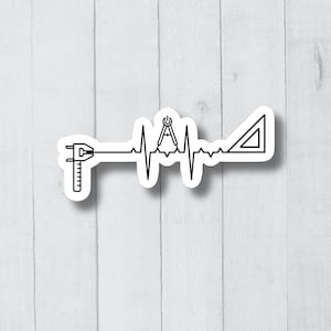 Funny Architect Stickers, Architect Decal, Architect Gift, Cute ...