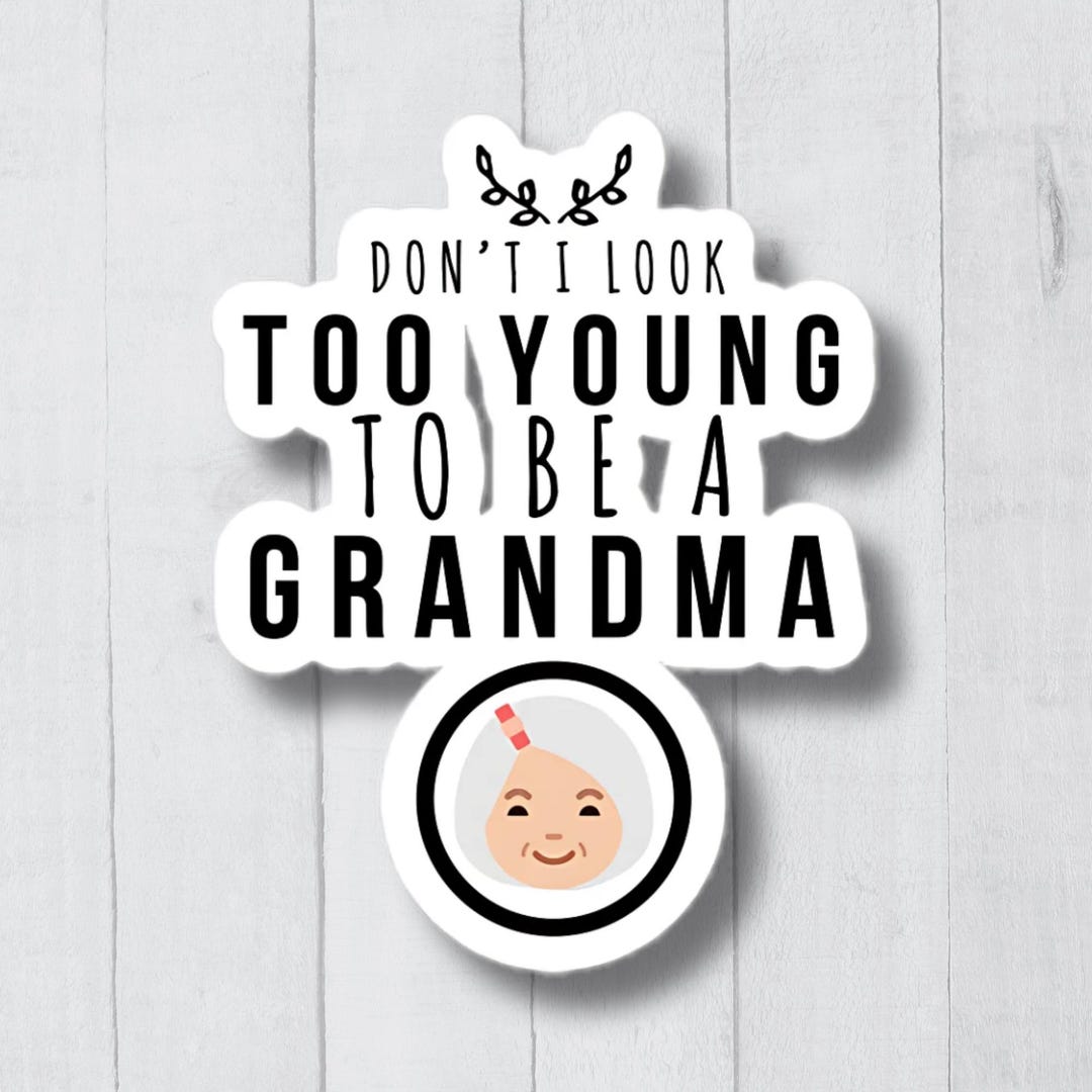 Funny Grandma Sticker, Grandma Decal, Grandma Gift, Grandmother Sticker ...