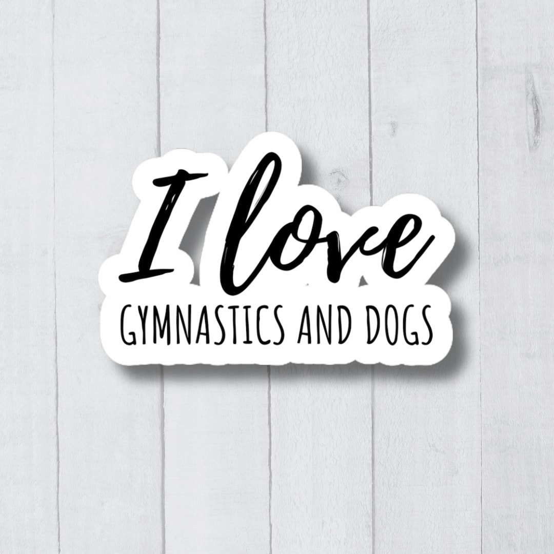 Gymnastic Sticker, Gymnastics Decal, Gymnast Gift, Sports Stickers ...
