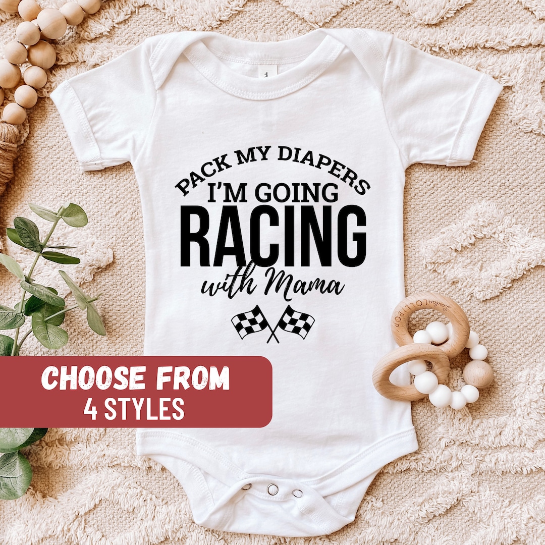 Racer Baby Shirt, Racing Baby Bodysuit, Funny Baby Shirt, Gift From Dad ...