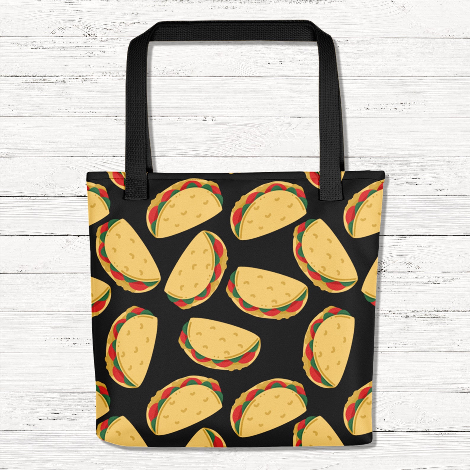Taco Tote Bag V1 Funny Taco Tote Bag Taco Eater Gift for | Etsy