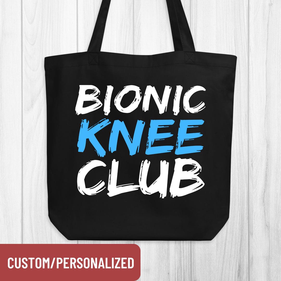 Tote for Knee Replacement Gift, Knee Surgery Tote Bag, New Knee Post-op ...
