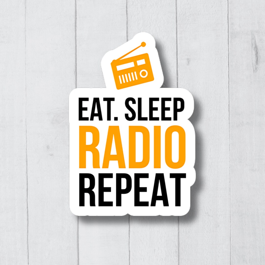 Funny Radio Sticker, Amateur Radio Operator Decal, Vinyl Radio ...