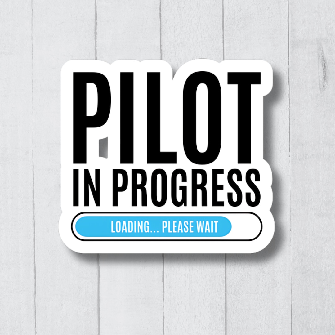 Pilot Sticker, Aviation Stickers, Co-pilot Stickers, Flying Sticker ...