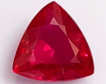 Ruby Trillion Ring - Etsy