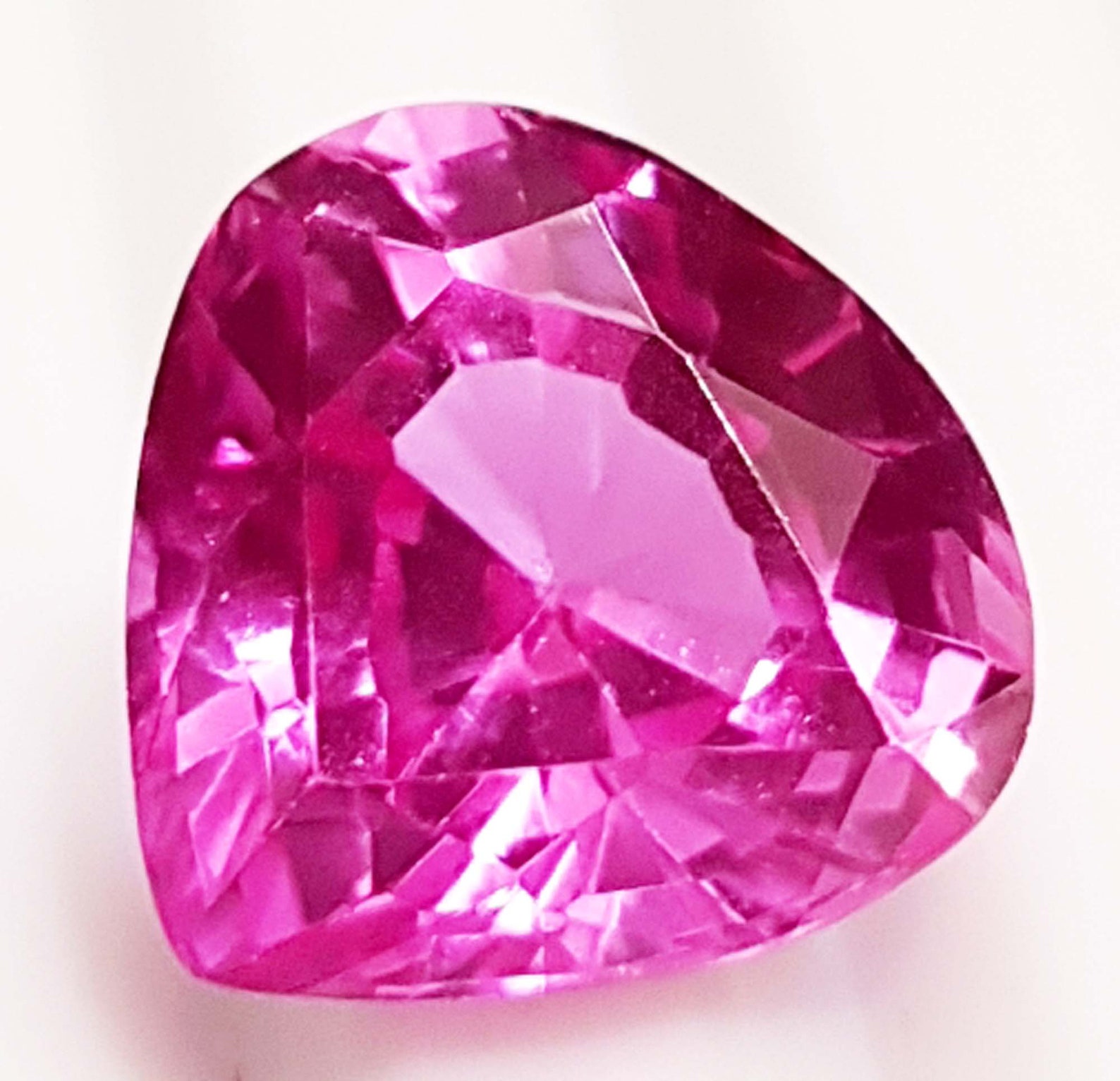 7.70 CT Natural Pink Sapphire Heart Shape Loose Gemstone | Etsy